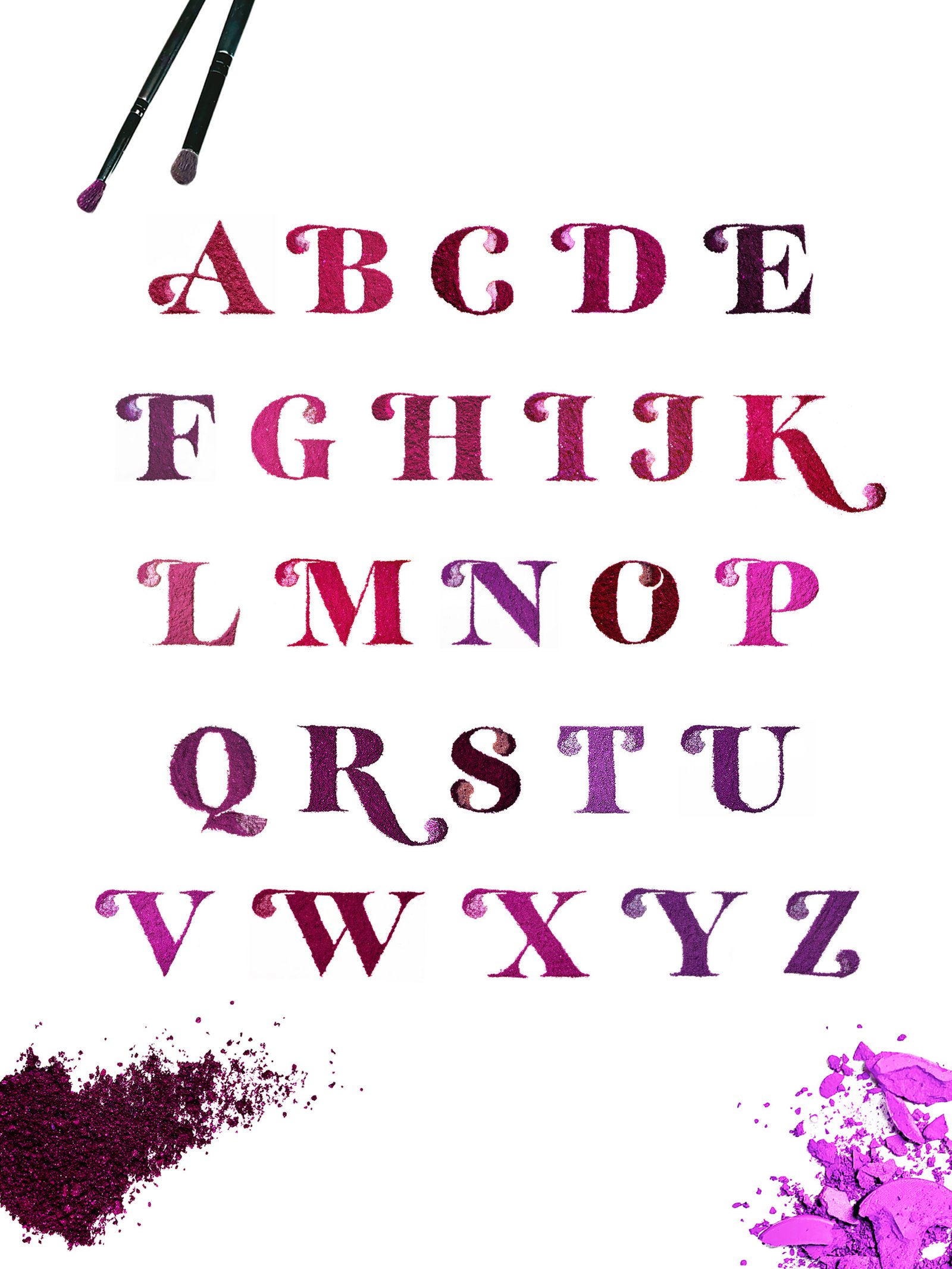 Makeup Alphabet – Bleach Designed